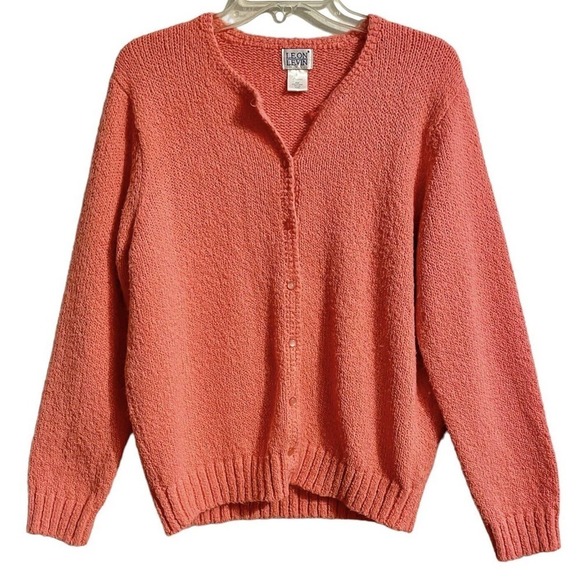 Leon Levin | Sweaters | Vintage Leon Levin Size Large Cardigan Sweater ...
